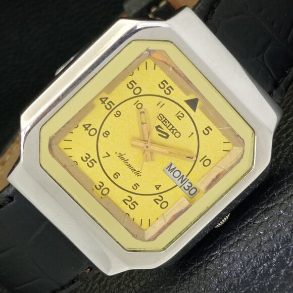 Seiko | Accessories | Vintage 977 Seiko Square Automatic Mens Silver ...